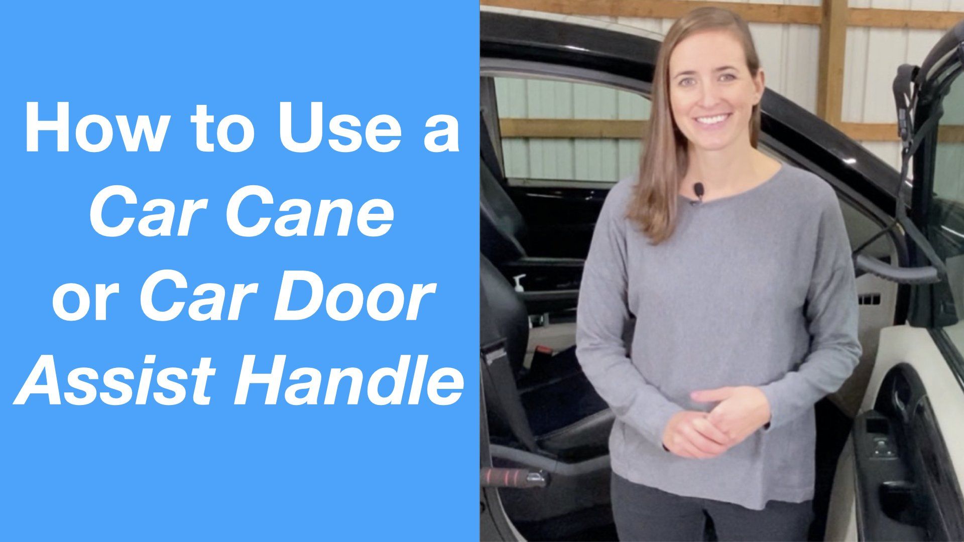 How to Use a Car Cane or Car Door Assist Handle - EquipMeOT