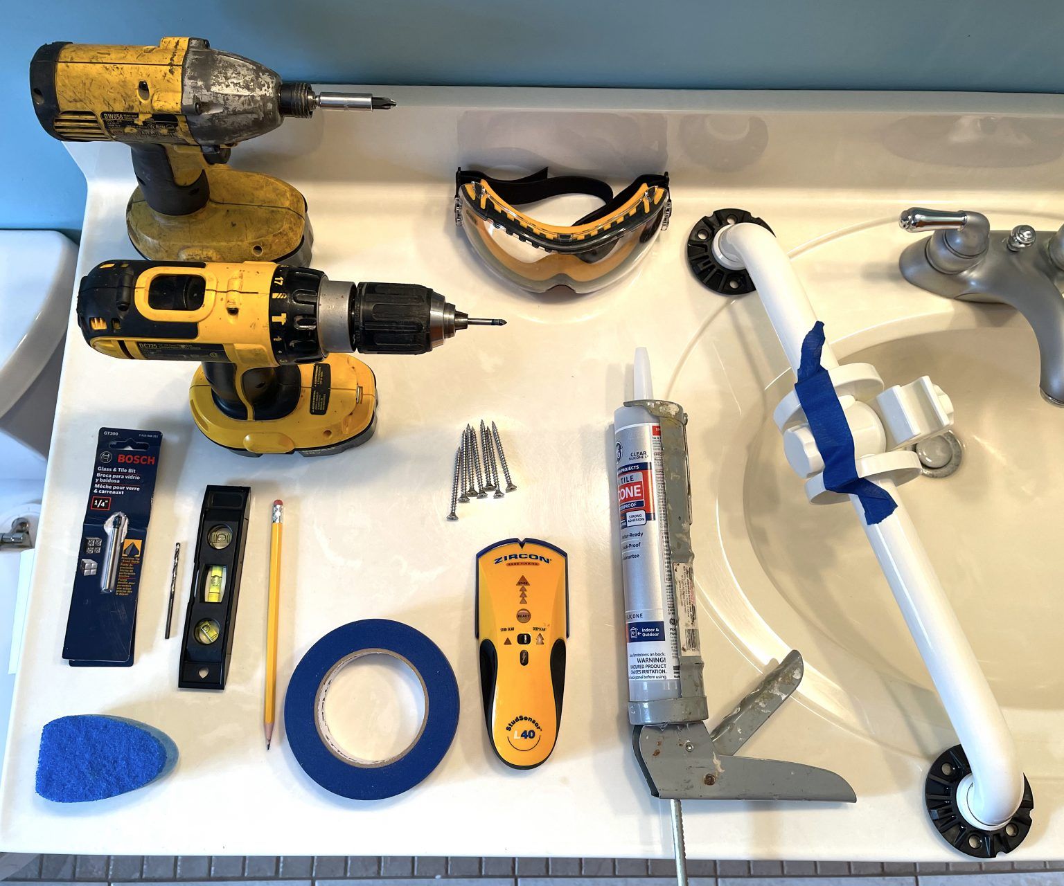 How to Install a Grab Bar in a Tile Shower - EquipMeOT